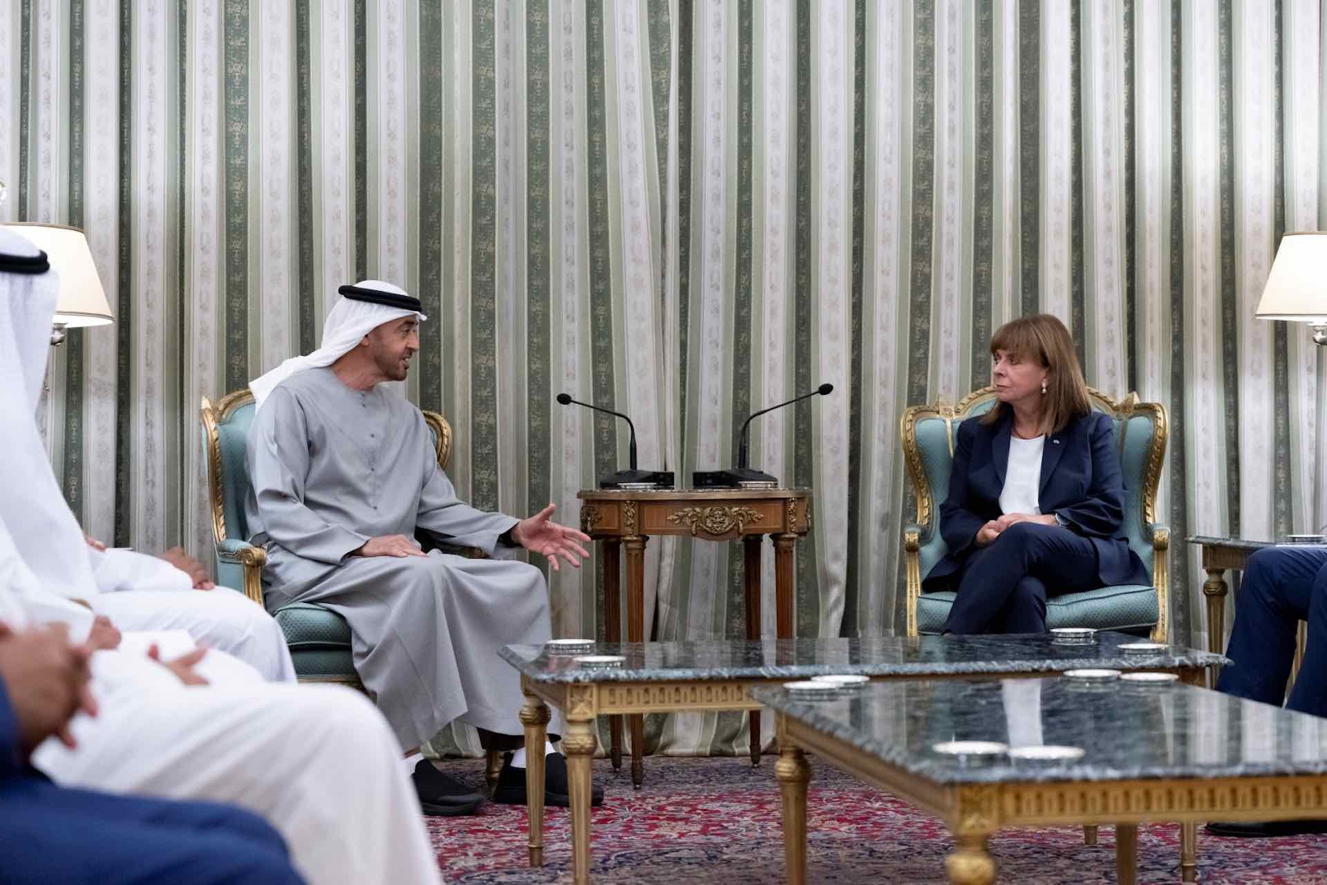 President of the UAE, Sheikh Mohamed meets with President of Greece ...